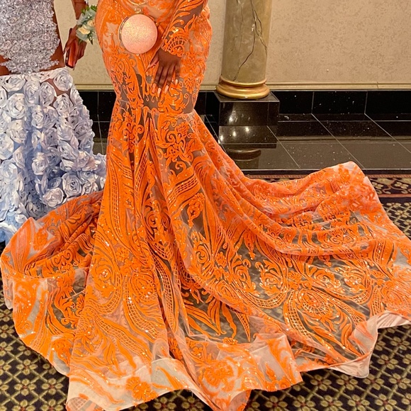 Dresses | Orange Prom Dress | Poshmark